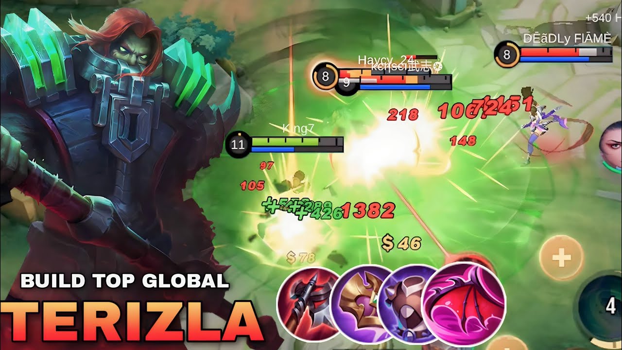 TERIZLA NEW BEST BUILD AND EMBLEM 2023 (auto win) BUILD TOP GLOBAL ...