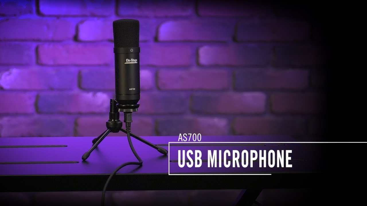 On Stage AS700 USB Mikrofon Demo - YouTube