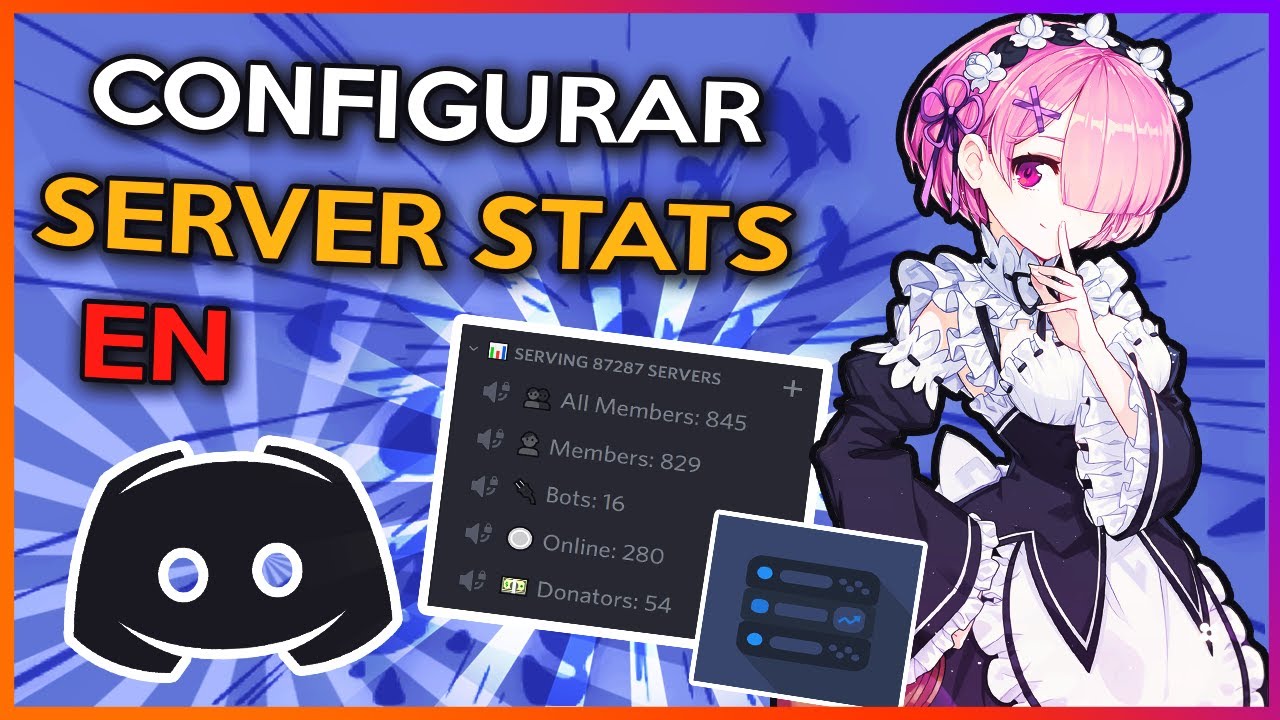 COMO AGREGAR CONTADOR DE USUARIOS A TU SERVER DE DISCORD l SERVER STATS ...