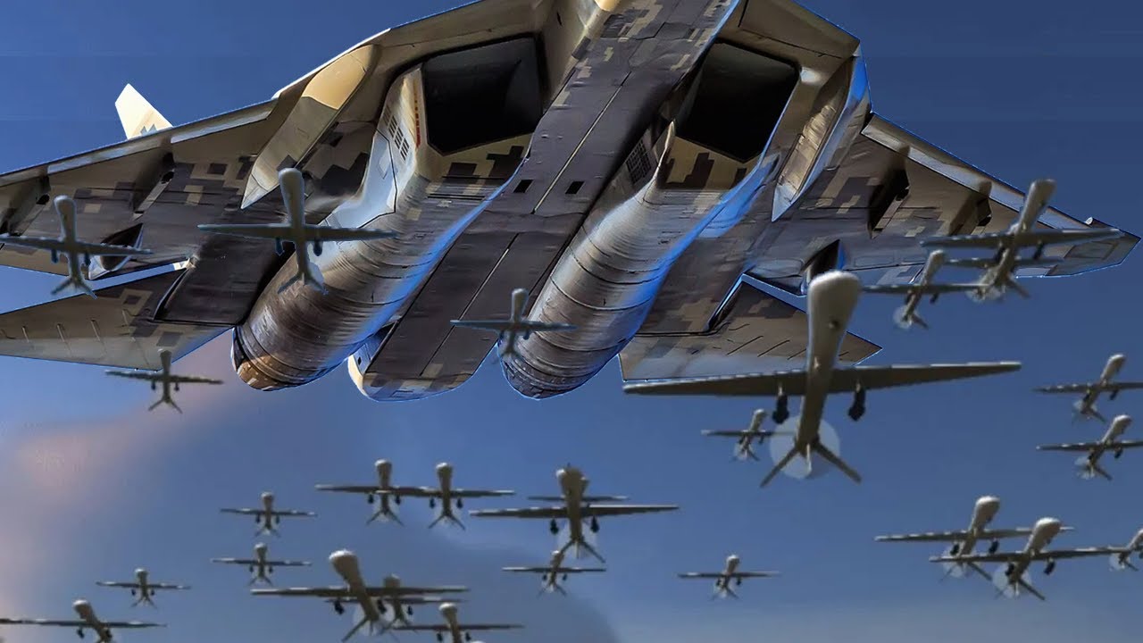 Russia To Arm Su-57 Fighters With ‘Mini-Drones’ For Reconnaissance, Attack & EW Purposes - YouTube