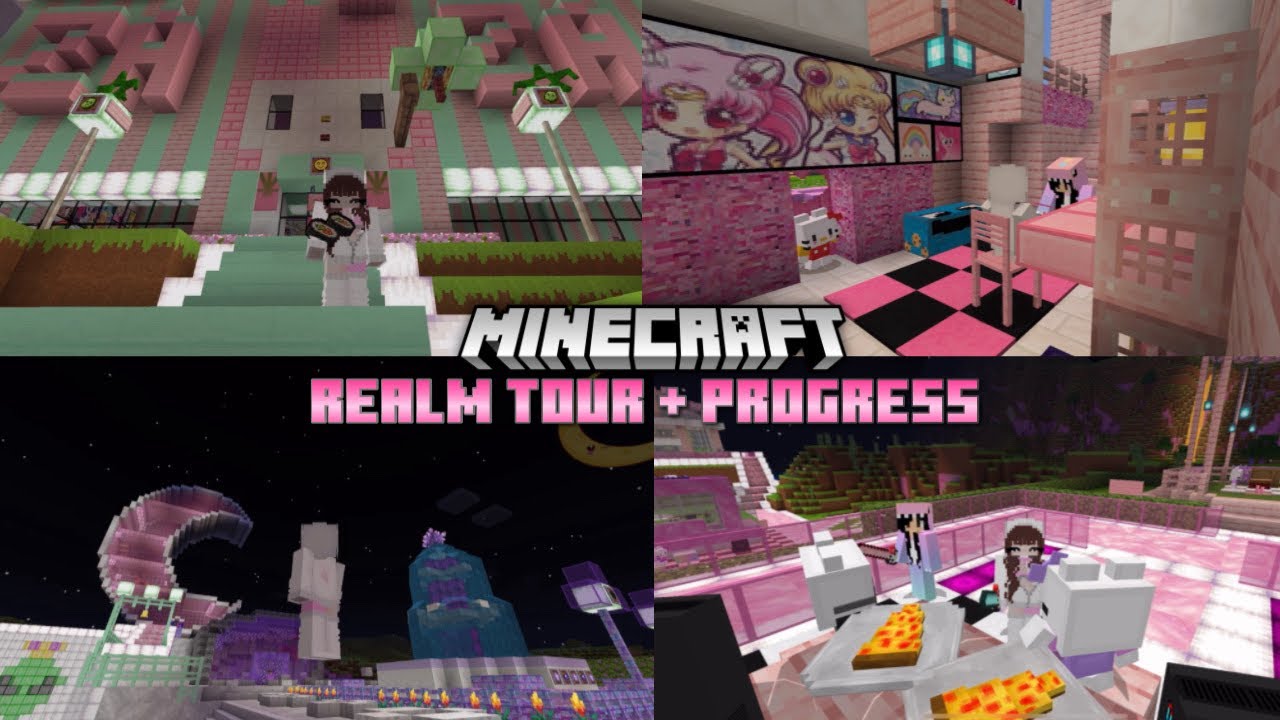 OPULENT BEAUTY || Minecraft Realm Tour + Building Progress @RiceBaefy ...