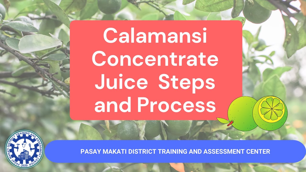 Calamansi Concentrate Juice Steps and Process - YouTube