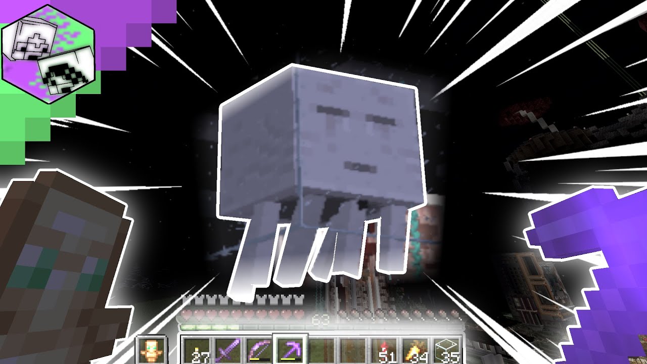 Capturing a GHAST in the OVERWORLD - YouTube