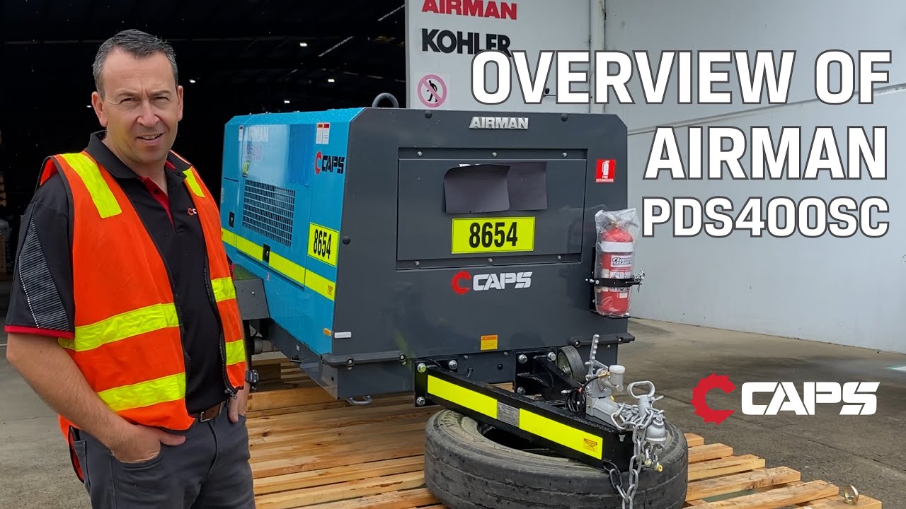 Discover the features of Airman PDS400SC trailer mounted - YouTube