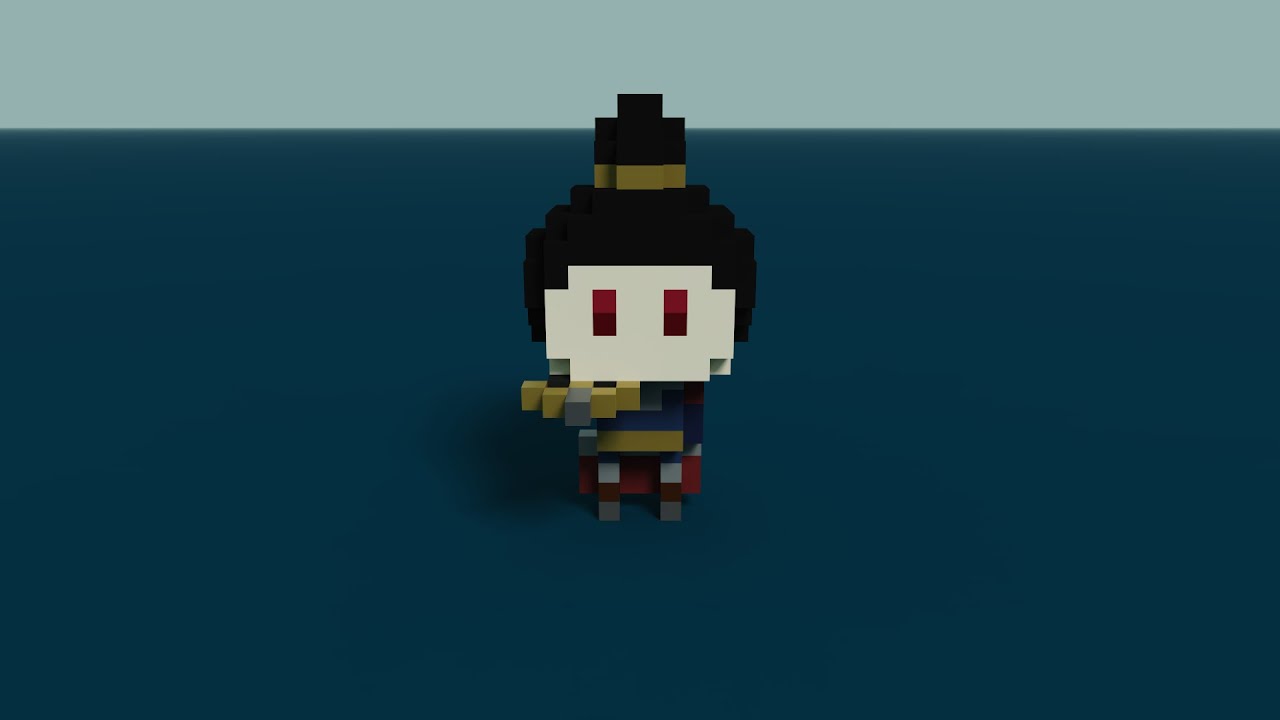 Vayne Chibi Voxel Art | League Of Legends | LoL FanArt - YouTube