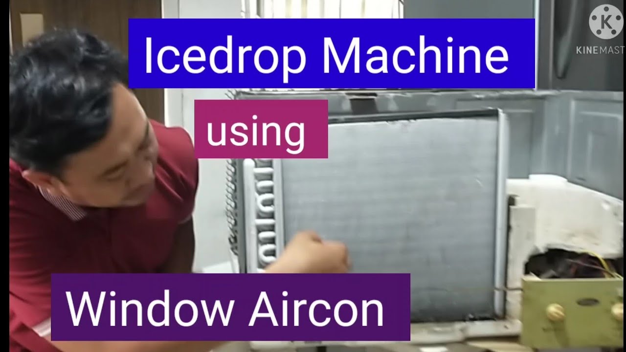 ICE MAKING MACHINE by using WINDOW AIRCON #window#icedrop#machine - YouTube
