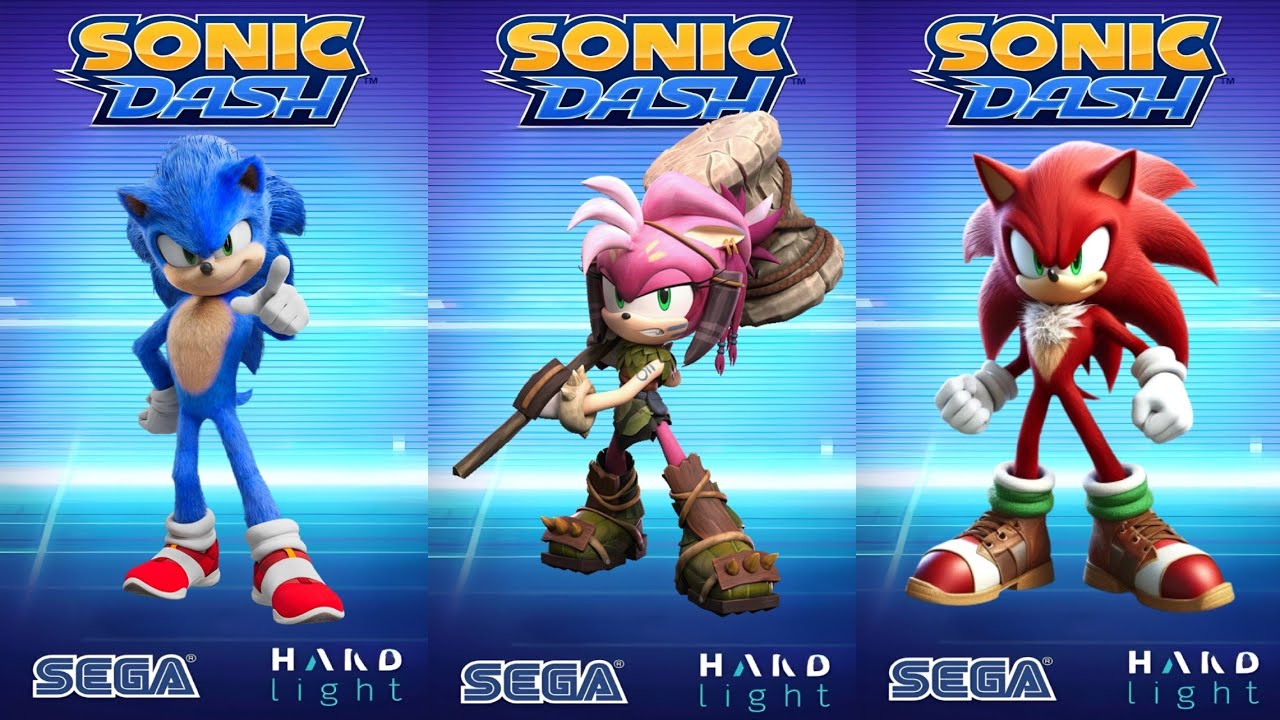 Movie Sonic 🆚 Thor Rose 🆚 Movie Knuckles vs All Bosses Zazz Eggman All ...