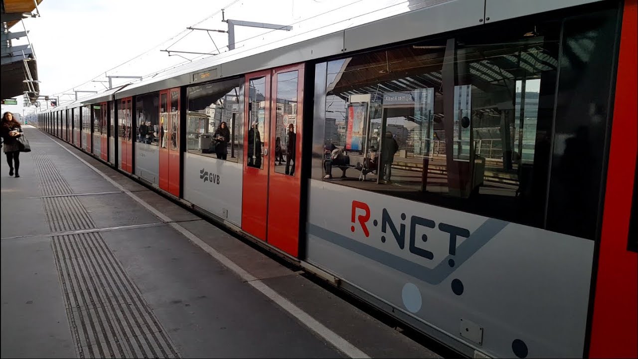 GVB R-net Amsterdam M5 Metro met R-net bestickering - YouTube
