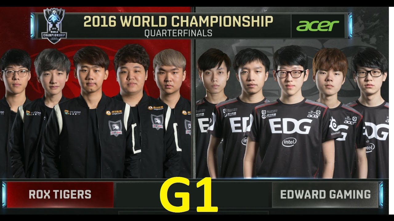ROX vs EDG Game 1 Highlights - 2016 Worlds Knockout Stage Quarterfinals ...