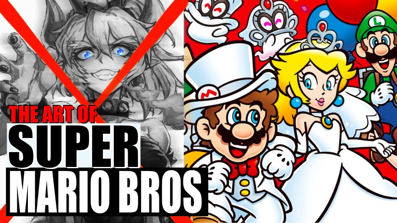 The Amazing Art of Super Mario Bros & the Ban of Bowsette - YouTube