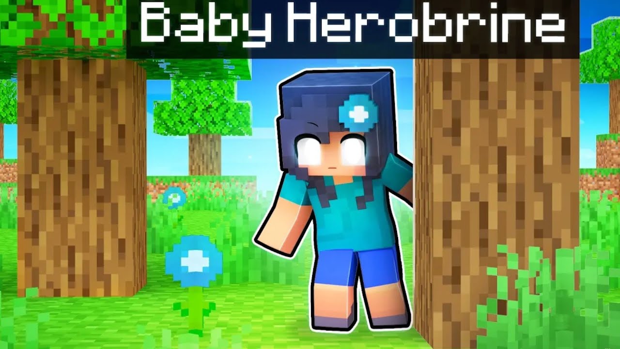 play Minecraft as a baby herobrine - YouTube