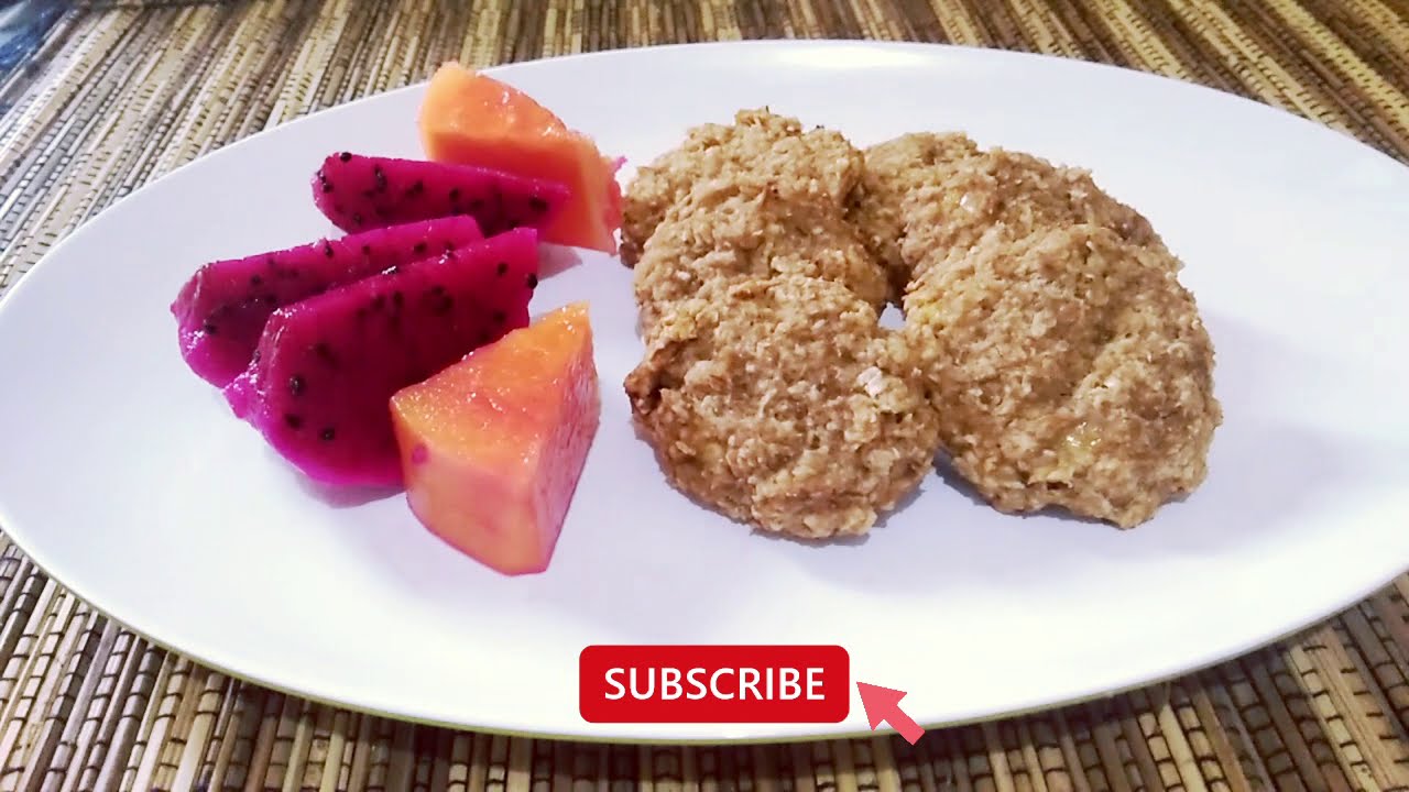 Kue Kering Oat Pisang Diet Tanpa Telur Tanpa Gula - Banana Oat Cookies ...