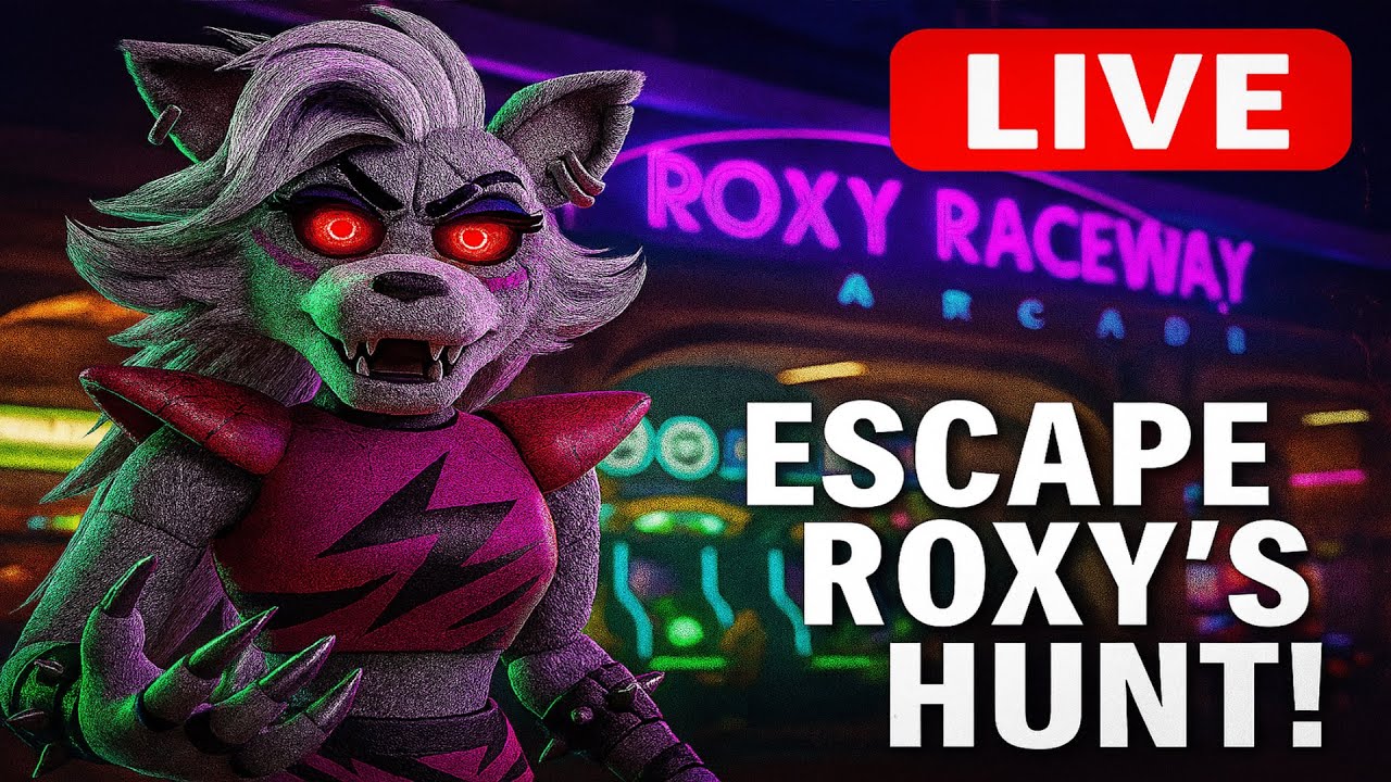 FNAF SECURITY BREACH: PART 5 (ROXY RACEWAY) - YouTube