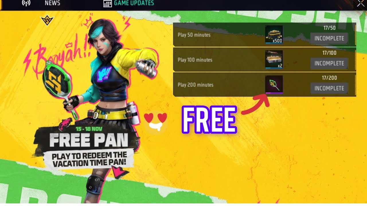 free fire free event pen ka screen #freefire😍 - YouTube