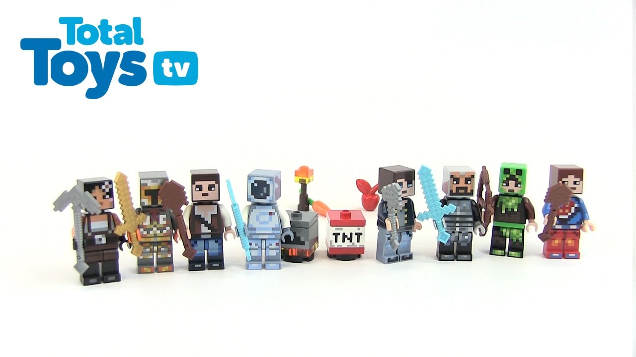 LEGO Minecraft Minifigure Skin Packs Review - YouTube