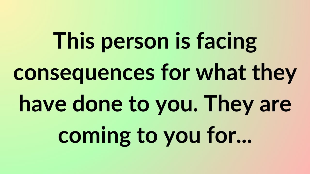 💌 God message today | This person is facing consequences for what they ...