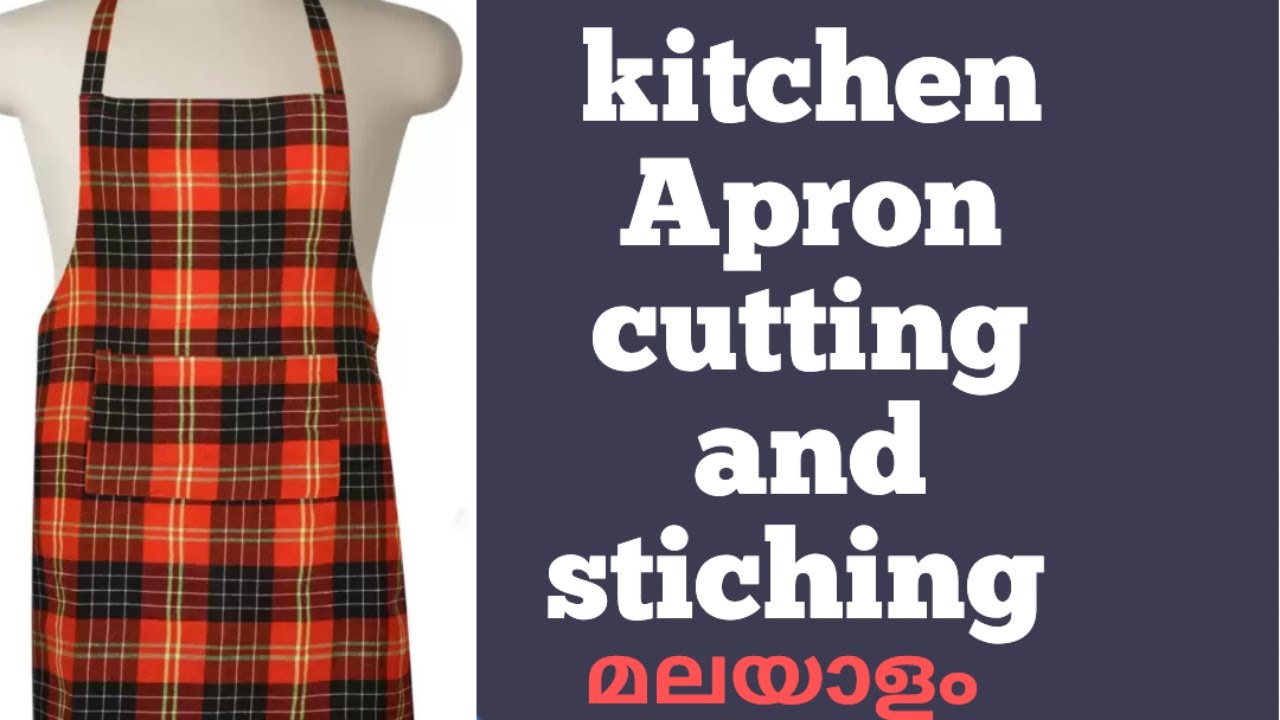 Kitchen apron cutting and stiching /apron cutting and stiching ...