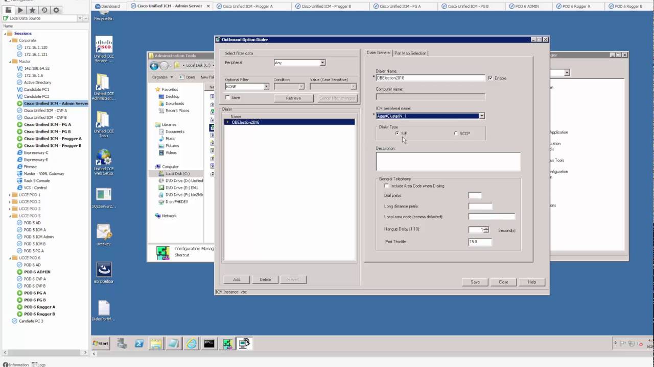Cisco UCCE 10 5 – Outbound Dialer – Configuring Dialer Component in ICM ...