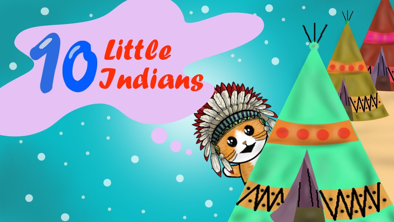Ten Little Indians | Learn Animals | Animal Sounds | Nursery Rhymes ...