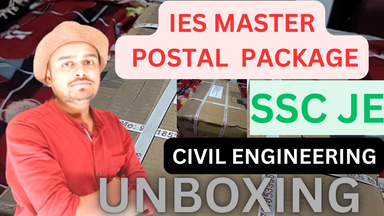 IES MASTER POSTAL PACKAGE OF SSC JE FOR CIVIL ENGINEERING | UNBOXING ...