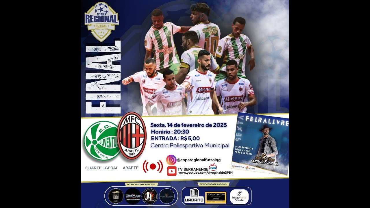 10° COPA REGIONAL DE FUTSAL QUARTEL GERAL 2025 - YouTube