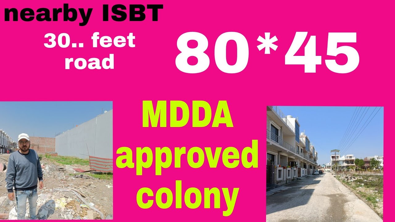plot for sale MDDA approved colony nearby ISBT ...