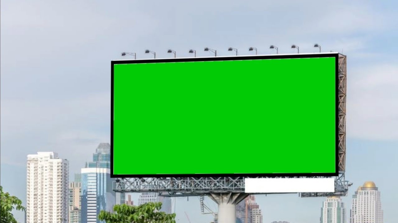 papan iklan green screen free download - YouTube
