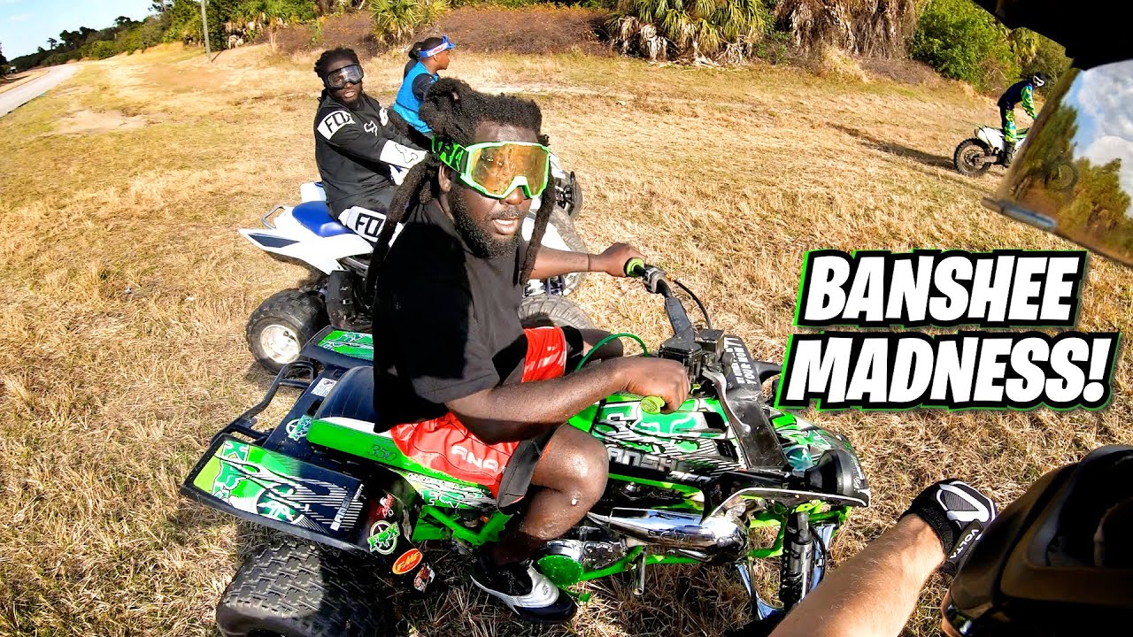 CRAZY QUADS RIDING AT THE LOT! - YouTube