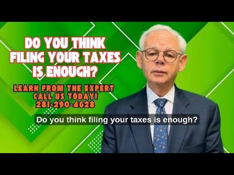 Do you think filing your taxes is enough? Learn from the expert call us ...