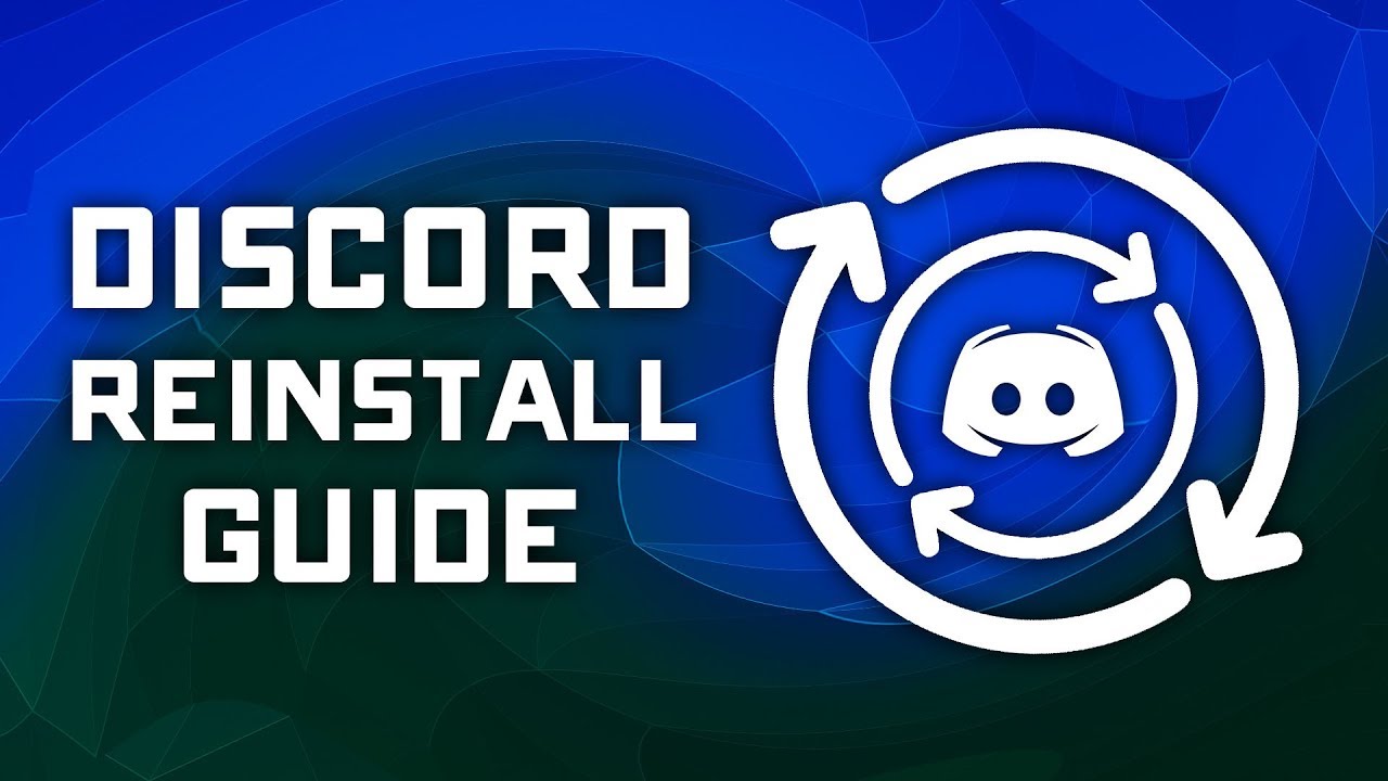 Clean Uninstall & Reinstall of Discord Voice Chat - Tutorial - YouTube