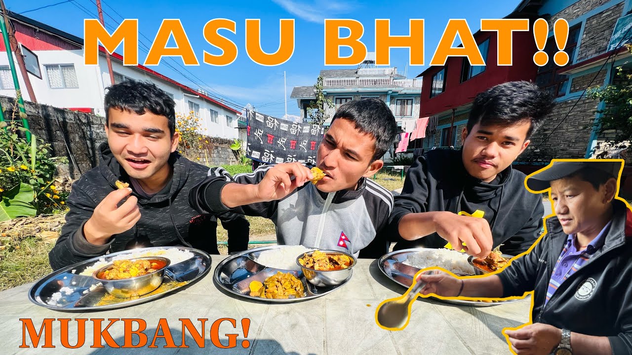 Masu Bhat😋 | LOCAL KUKHRA🐔| MUKBANG | - YouTube