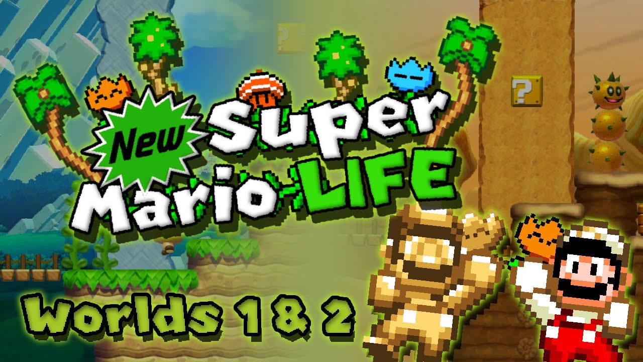 My LONGEST Super World! | New Super Mario Life: Worlds 1&2 Playthrough ...