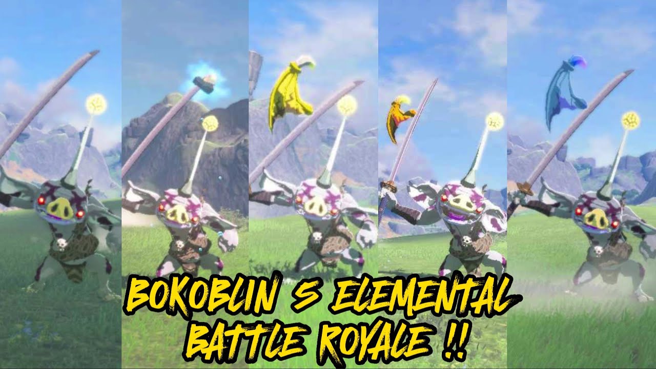 Bokoblin 5 Elemental Battle Royale !!(The Legend of Zelda: Tears of the Kingdom) - YouTube