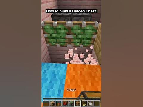 How to make hidden chest in Minecraft (INSANE) #shorts - YouTube
