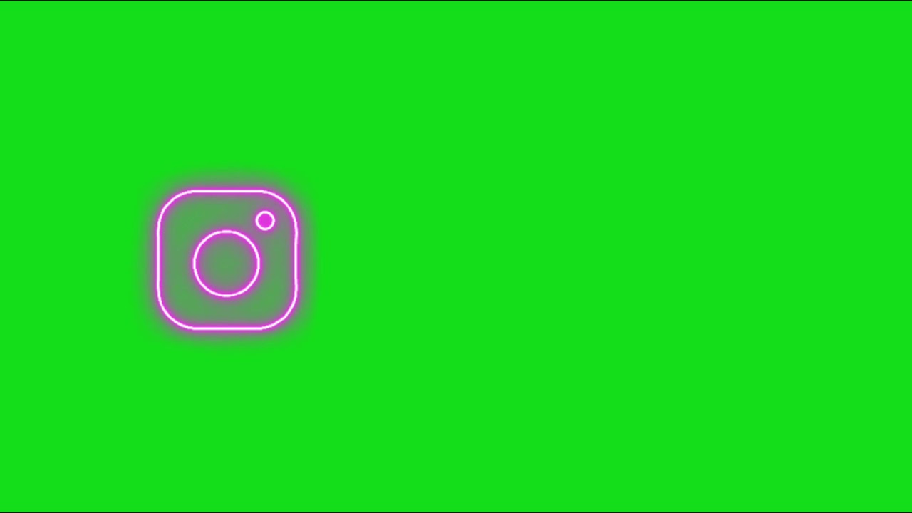 Green Screen | Neon Logo Free Download - YouTube