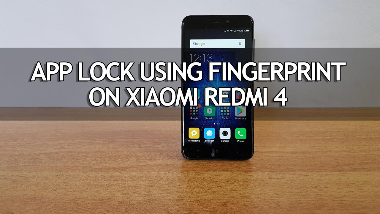 Xiaomi Redmi 4- App Lock with Fingerprint Scanner - YouTube