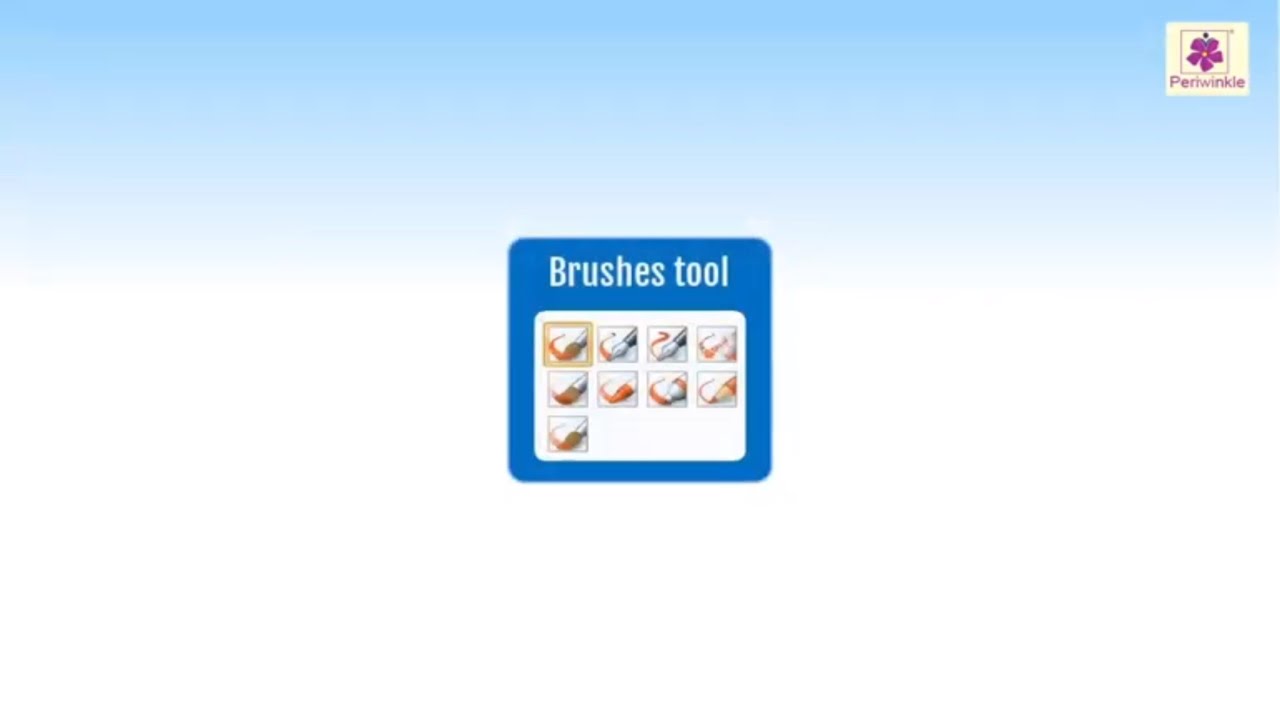 Using the Brushes Tool | Computer training | Periwinkle - YouTube