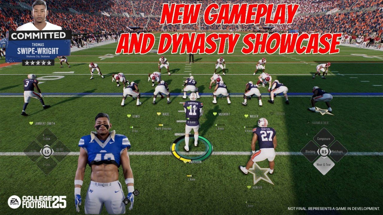 College Football 25 NEW GAMEPLAY AND DYNASTY Showcase - YouTube