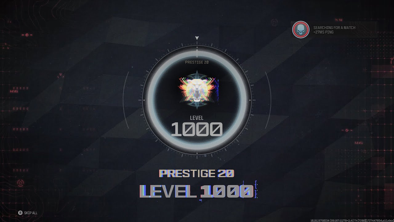 Cod MW3 Level 1000! Prestige 20 - YouTube