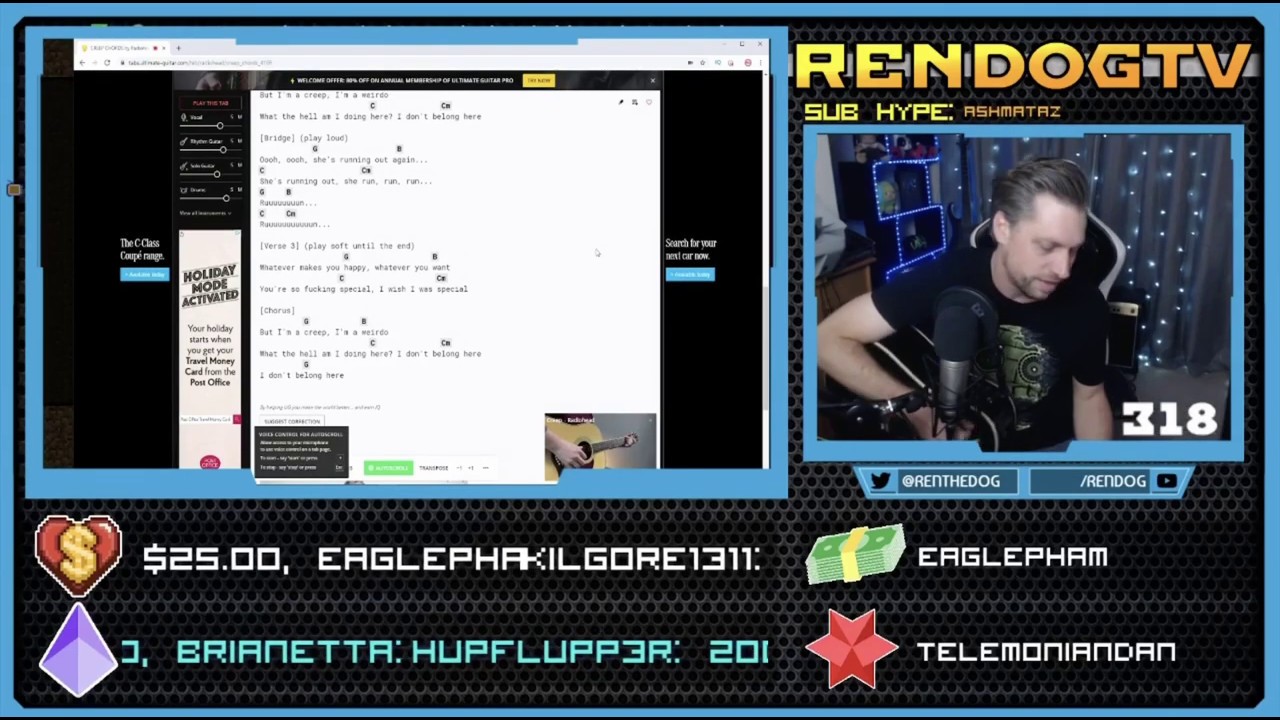 Rendog Singing Creep - YouTube