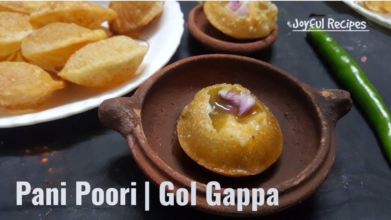 Pani poori | Gol Gappa | How to make pani poori at home| Pani poori ...