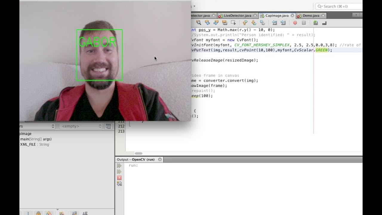 Face Recognizer in JAVA using OpenCV (JavaCV) - YouTube