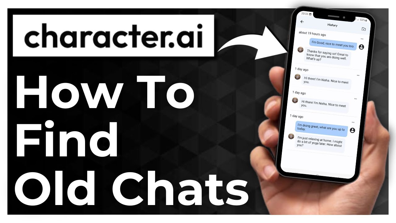 How To Find Old Chats In Character.ai App - Full Guide - YouTube