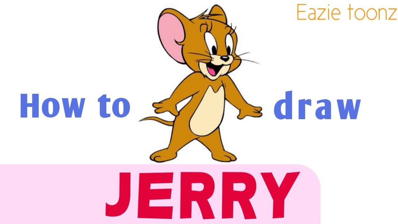 How to draw Jerry step by step - YouTube