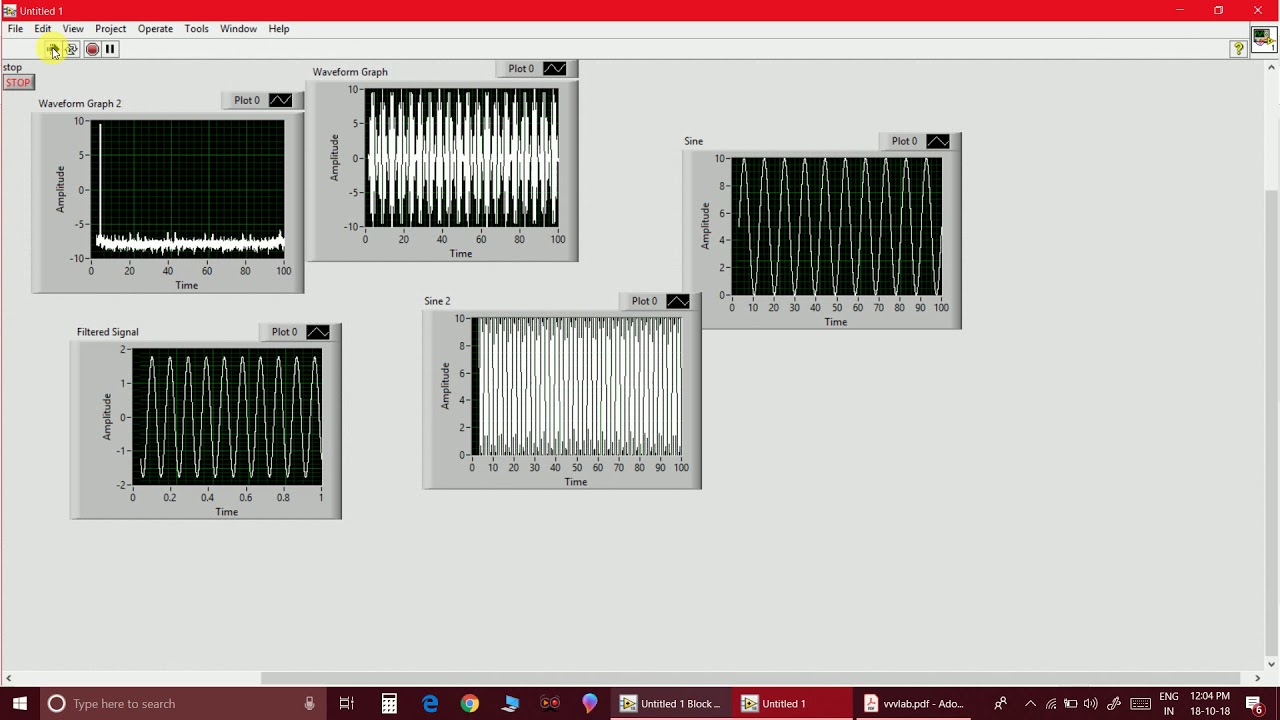 Dsb Sc Modulation And Demodulation Using Ni Labview Youtube