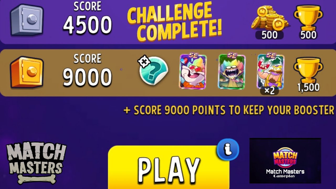 color climb solo challenge perfect heist 9000 score | match masters ...