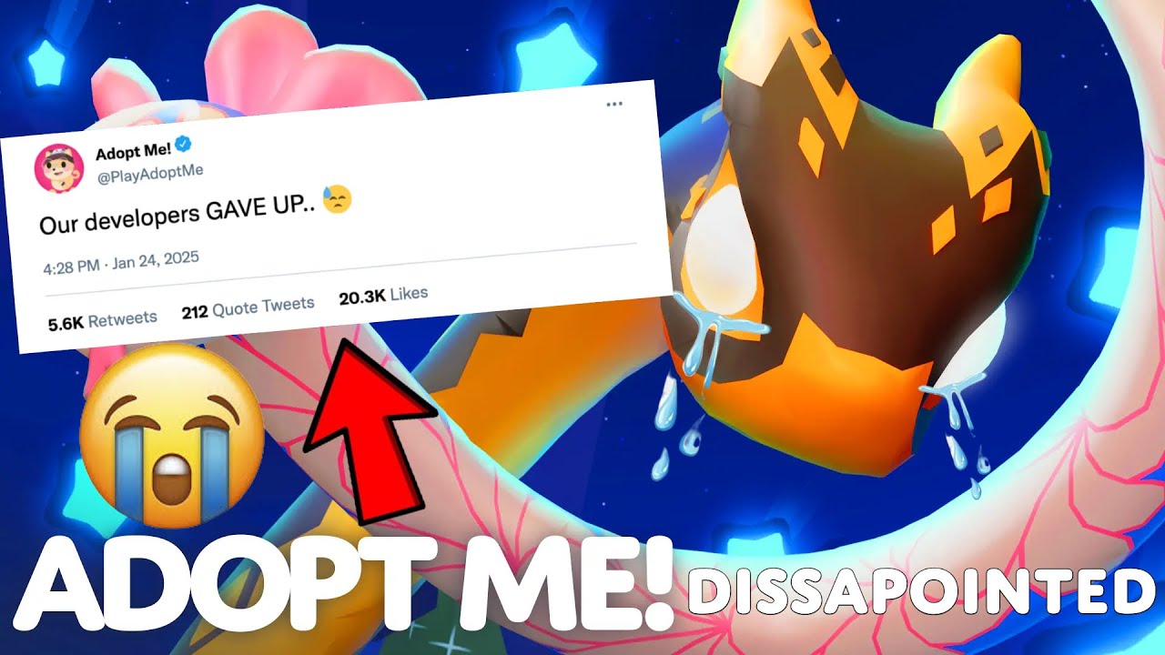 😱Adopt Me DEVELOPERS GAVE UP😭NEW UPDATE IS DISSAPOINTING..😓 - YouTube