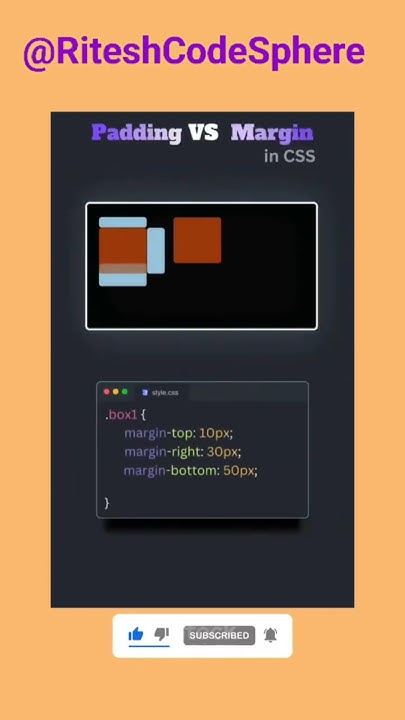 Padding vs. Margin in HTML & CSS | Design Like a Pro! 💻 #shorts #shortvideo #short #video #fyp ...