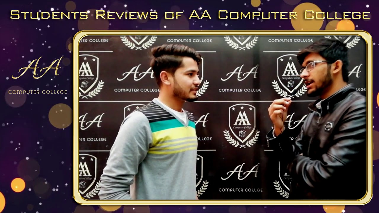 Muhammad Jameel Reviews About AA Computer College - YouTube