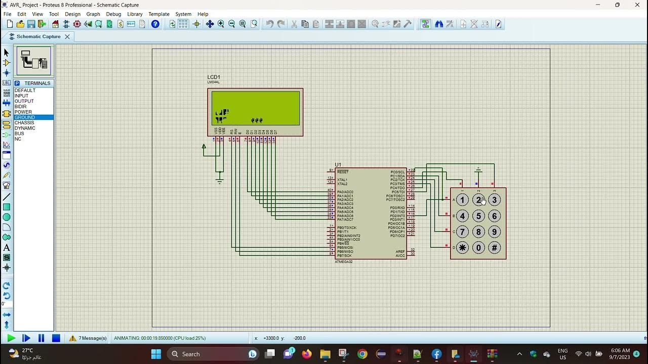 simple game with Atmega32 - YouTube
